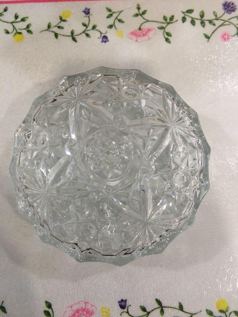 Crystal cut glass container, Furniture & Home Living, Kitchenware ...