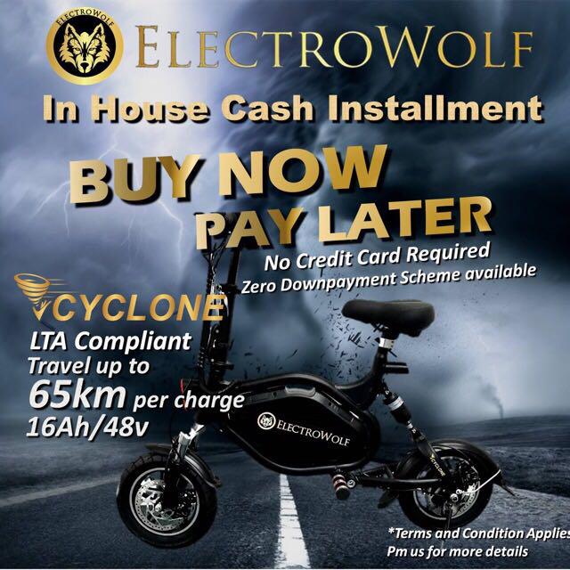 Electrowolf Cyclone (suitable for FoodPanda/Deliveroo/GrabFood/HonestBee Delivery job, Sports ...