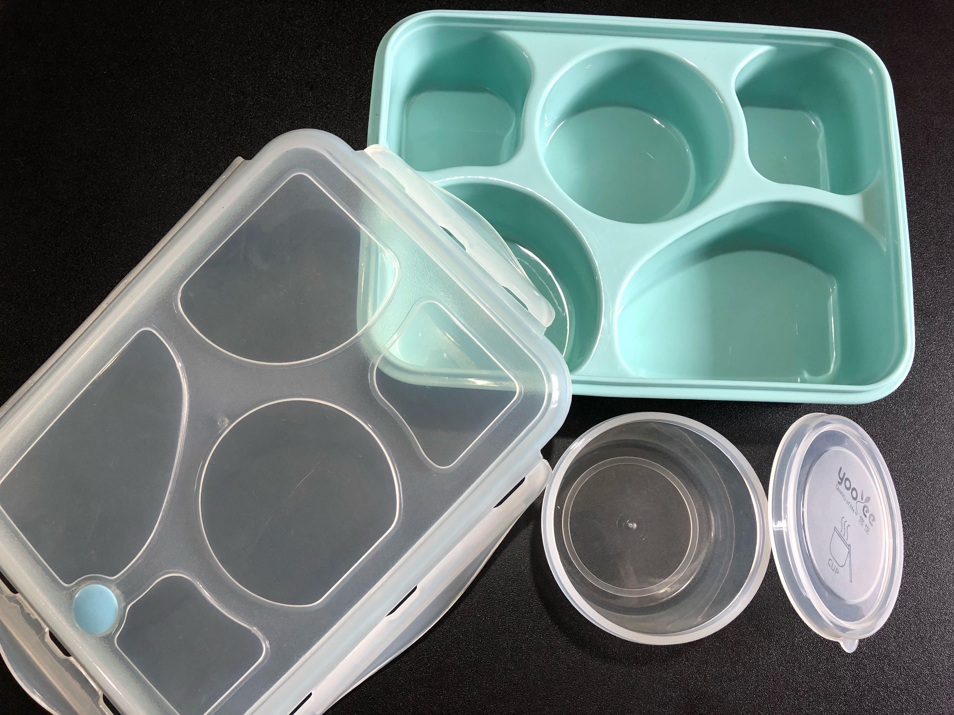 Food container with multiple compartments, Furniture & Home Living ...