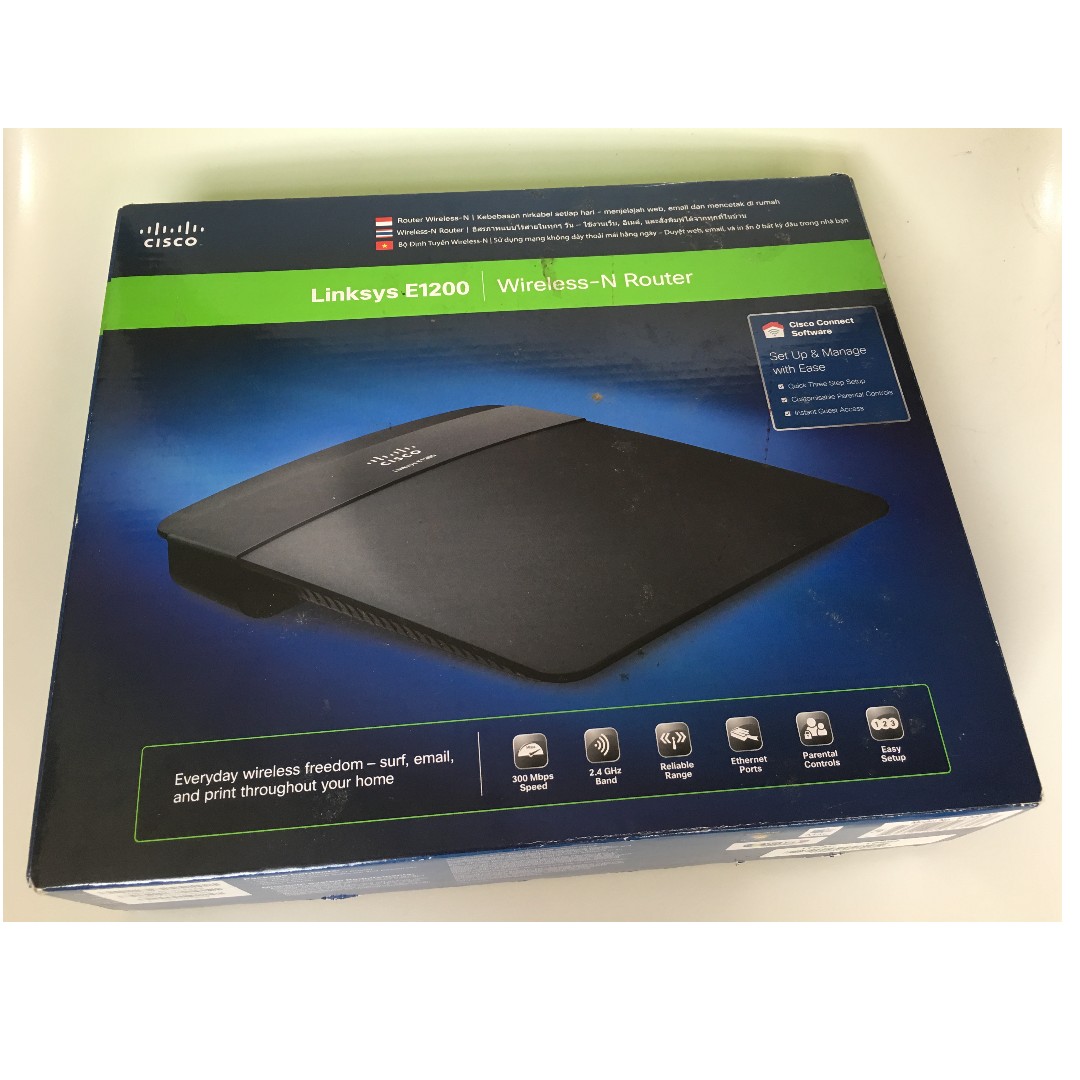 Linksys E1200 Wireless-N Router, Computers & Tech, Parts & Accessories ...