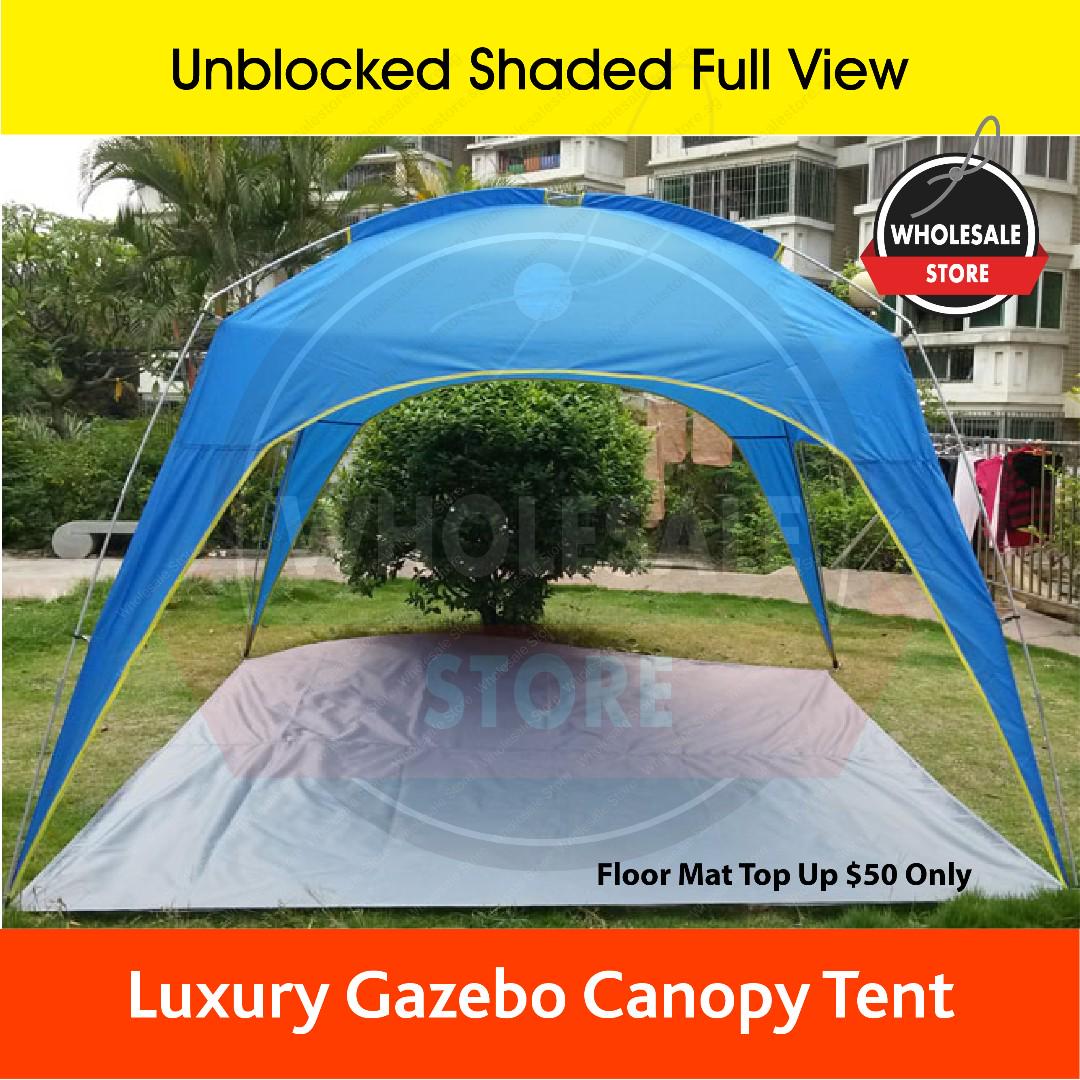 Luxury Blue outdoor tent, Blue Gazebo tentage, camping tent, Furniture ...