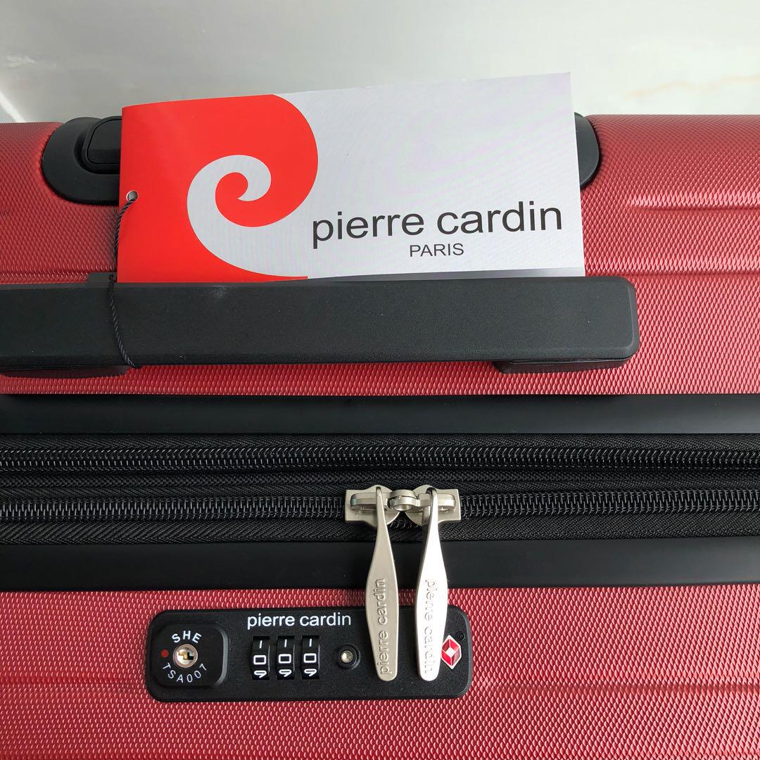 Pierre Cardin Red Luggage 24 inch (Brand New), Hobbies & Toys, Travel ...