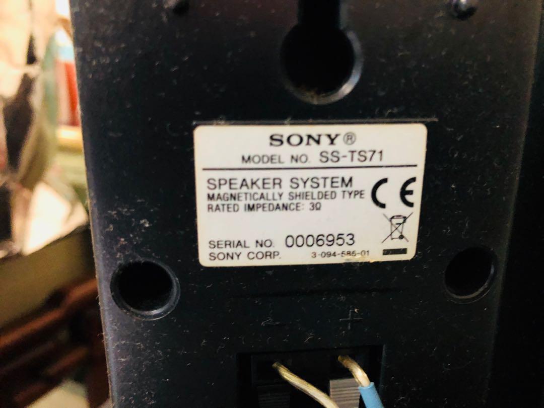 Sony SS-TS71 Home Sound System Speakers, Audio, Soundbars, Speakers & Amplifiers on Carousell