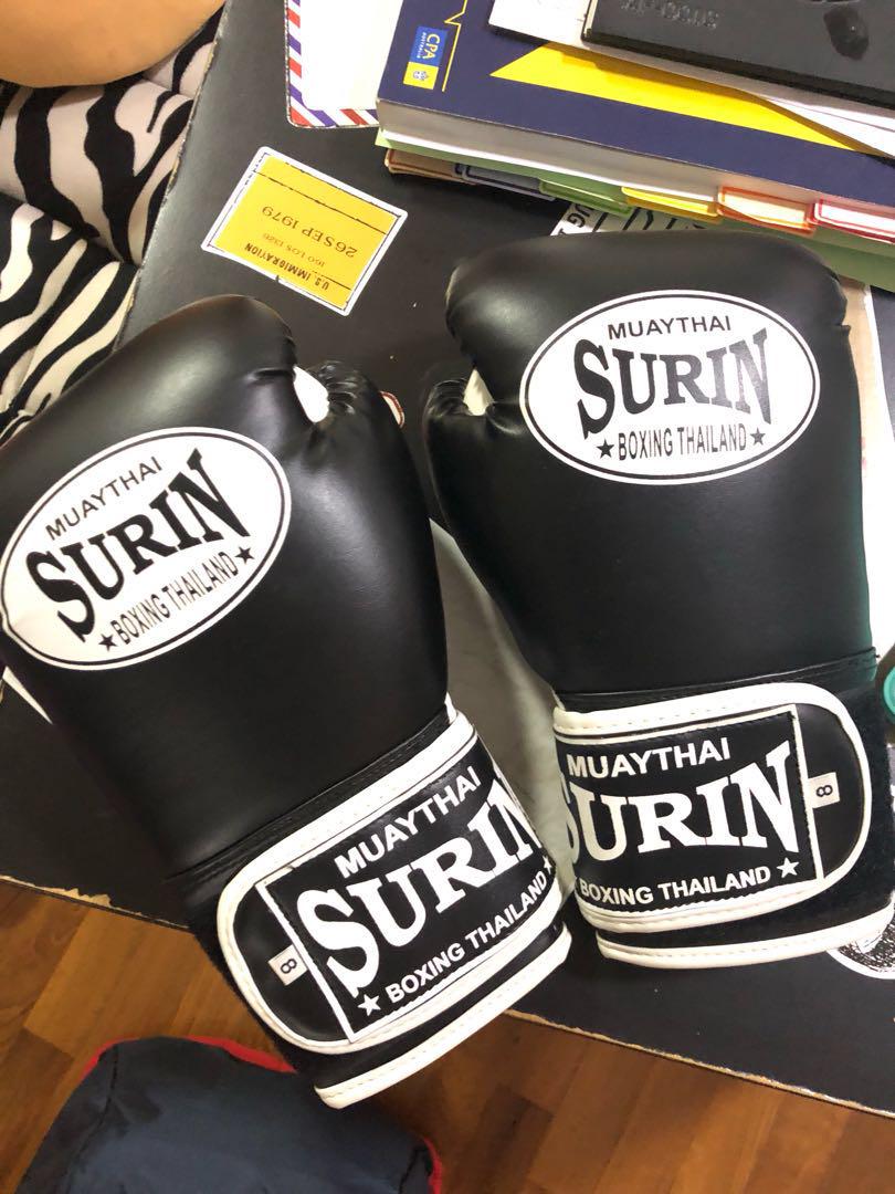 surin Thai boxing gloves, Sports Equipment, Sports & Games, Racket ...