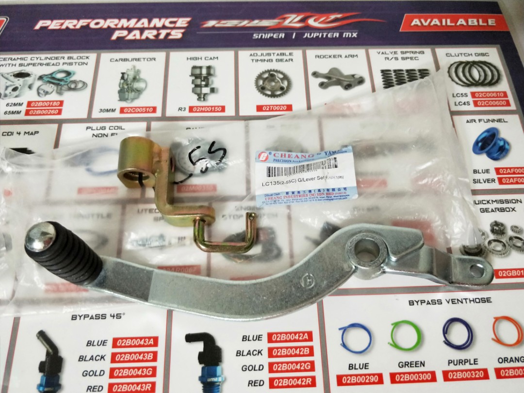 Yamaha Spark Gear Lever 5S Lc 135 Kyb Yamaha Sniper Uma Racing Nova ...