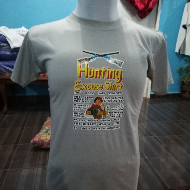 Vintage Hunting Excuse Kain 50/50, Men's Fashion, Tops & Sets, Tshirts ...