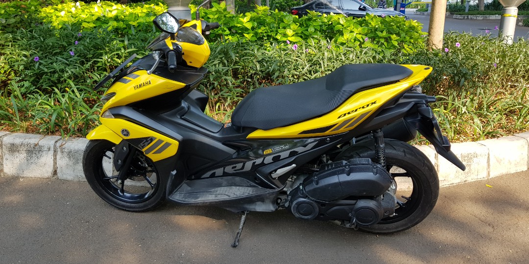 Yamaha AEROX 155CC Yellow Kuning Hitam 2017 KM SUPER RENDAH, Motor di ...