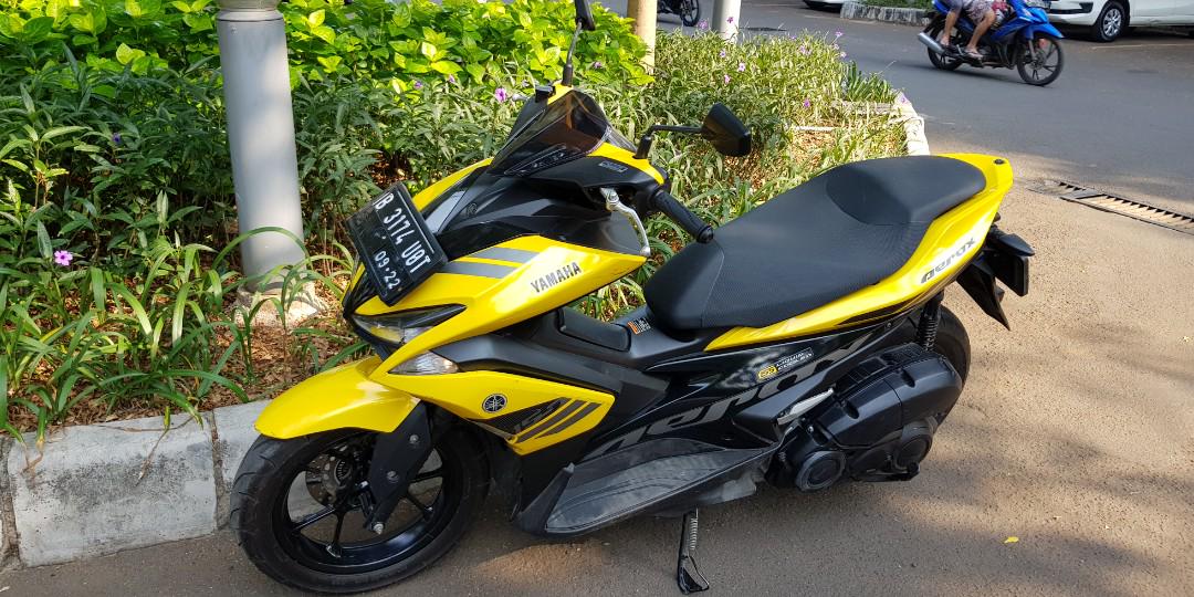 Yamaha AEROX 155CC Yellow Kuning Hitam 2017 KM SUPER RENDAH, Motor di ...