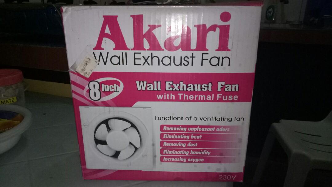 AKARI wall exhaust fan, TV & Home Appliances, TV & Entertainment, TV ...