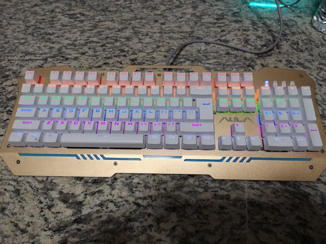Aula Blue Switch Mechanical Gaming Keyboard with RGB Backlight ...