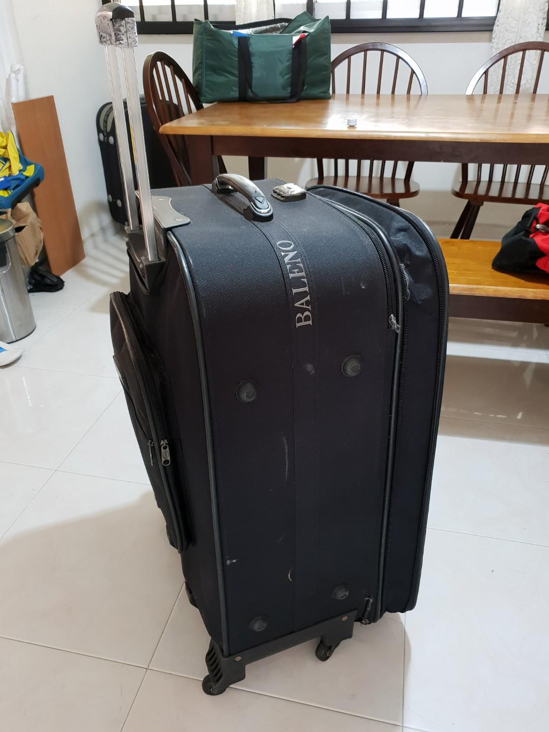 Baleno Dark Blue Big Luggage (Expandable), Hobbies & Toys, Travel ...