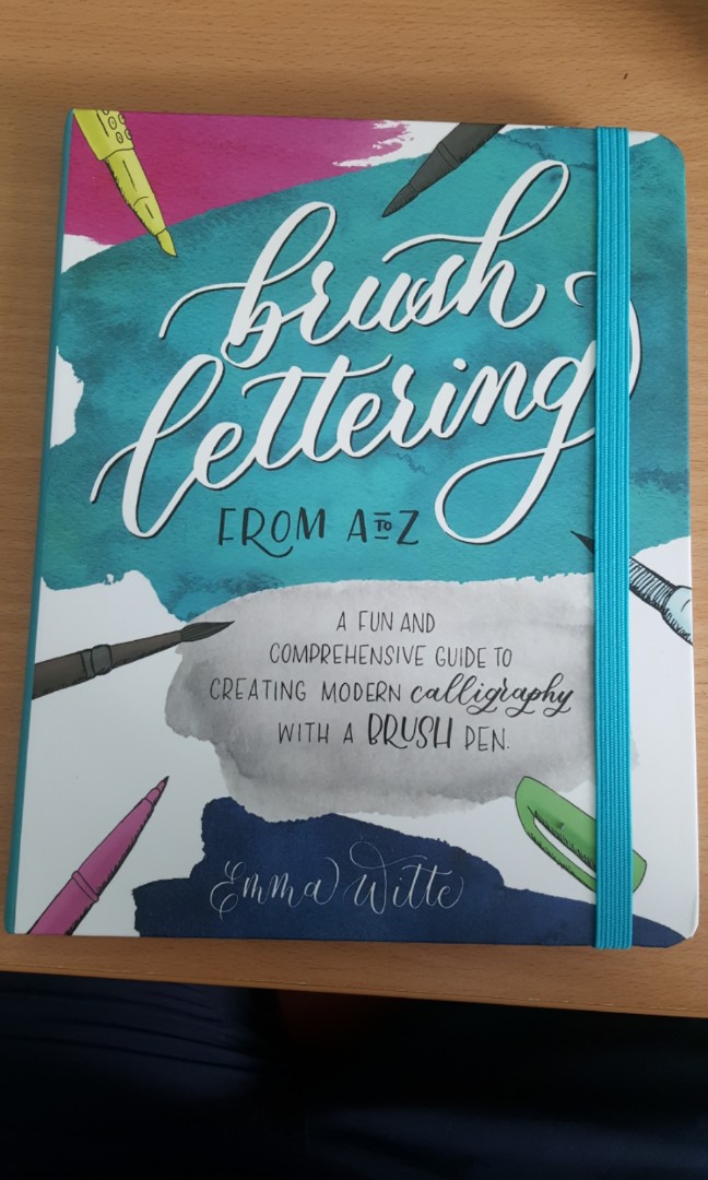 Brush lettering book From A to Z, Hobbies & Toys, Stationery & Craft ...
