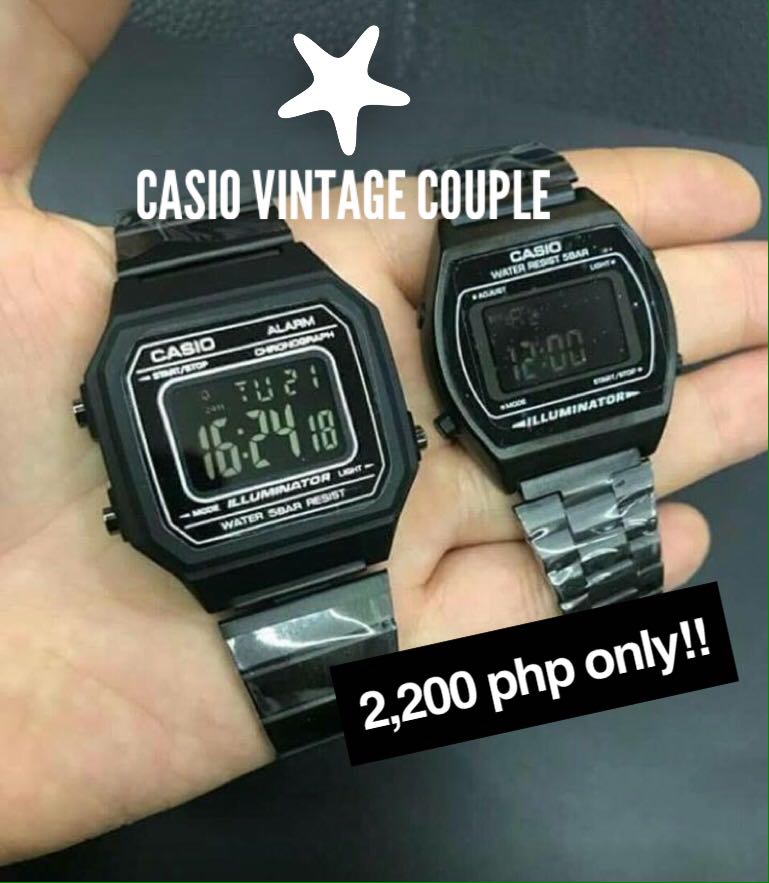 Casio Vintage All black, Women's Fashion, Watches & Accessories ...