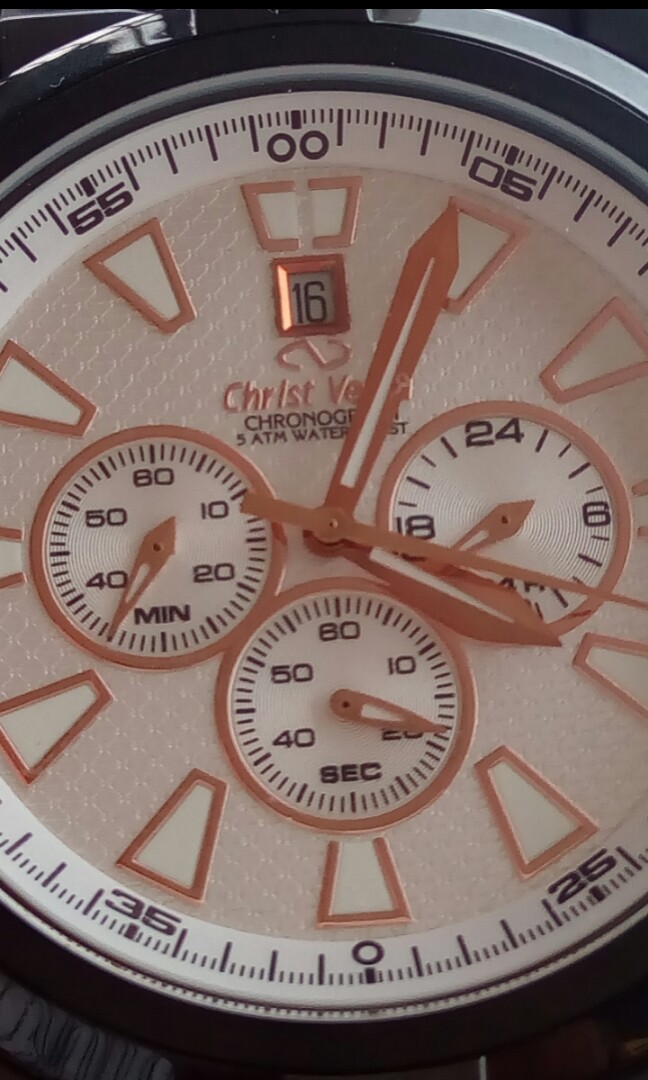 Chronograph Christ Verra, Men's Fashion, Watches & Accessories, Watches ...