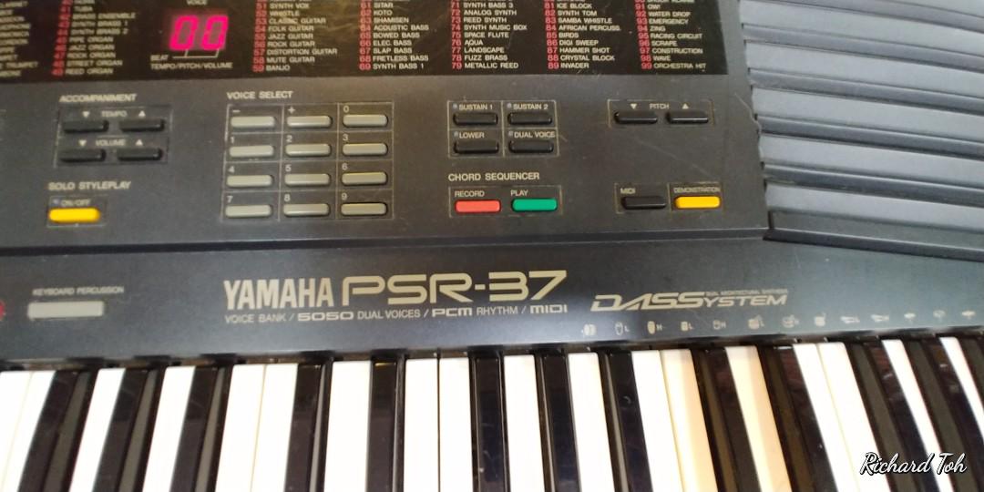 Electronic Keyboard, Yamaha, PSR-37, Hobbies & Toys, Music & Media ...