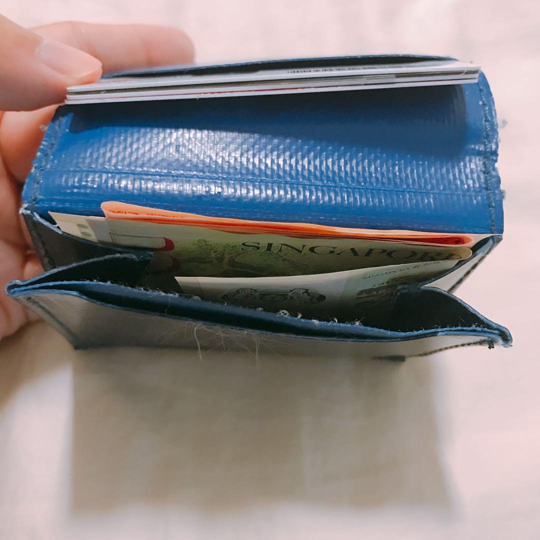 Freitag F54 (Brandon) Blue Wallet, Luxury, Bags & Wallets on Carousell