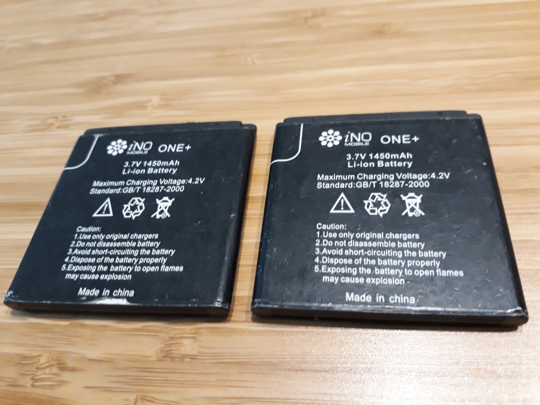 Handphone battery iNO ONE+ Li-ion Battery ($5 each), Mobile Phones ...