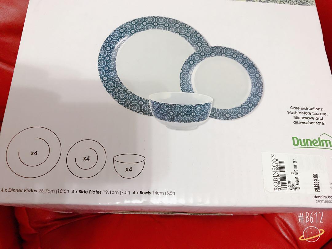 Indigo Bazaar Dinner Set, Furniture & Home Living, Kitchenware & Tableware, Dinnerware & Cutlery ...