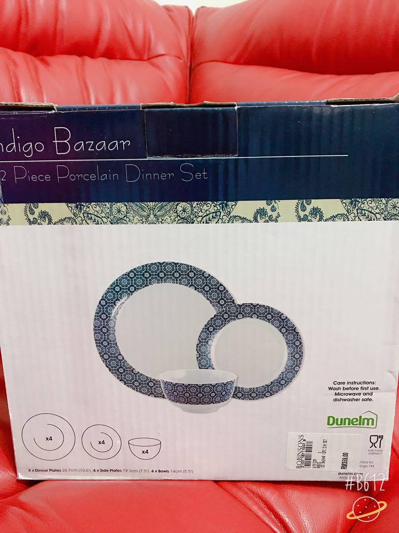 Indigo Bazaar Dinner Set, Furniture & Home Living, Kitchenware & Tableware, Dinnerware & Cutlery ...