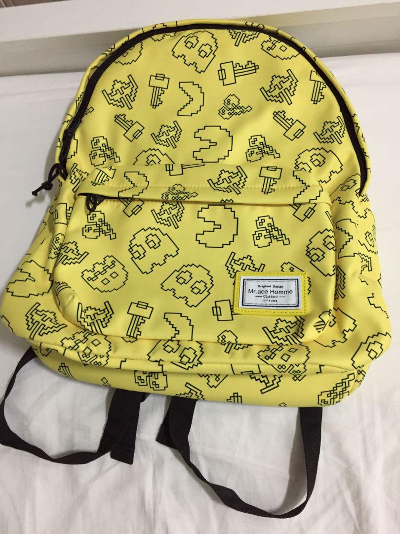 Limited original designer Pacman Backpack, Women's Fashion, Bags ...