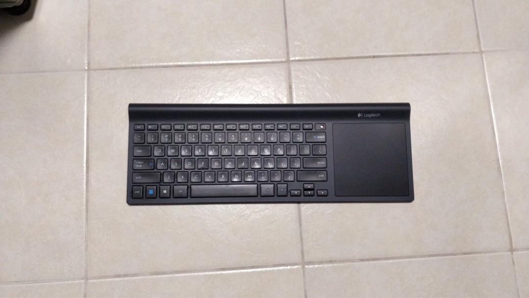 Logitech Wireless All In One Keyboard Tk820 With Built In Touchpad