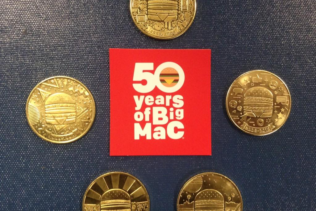 McDonald's McDo 50 Years of Big Mac Gold Coins, Hobbies & Toys, Toys ...