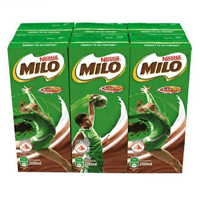 Milo RTD UHT 200ml Packet Drink x 6, Health & Nutrition, Health ...