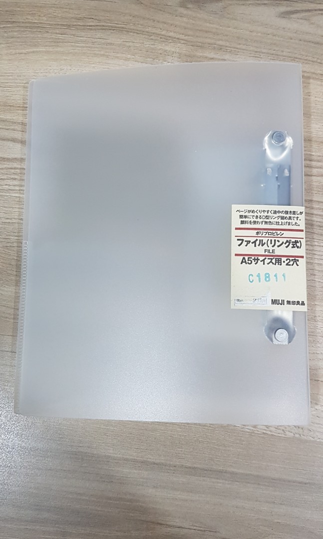 Muji A5 Ring File, Hobbies & Toys, Stationery & Craft, Stationery ...