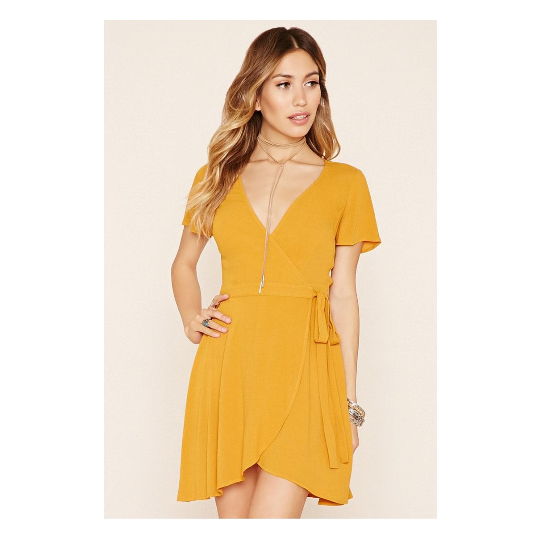 Mustard Dress, Women's Fashion, Dresses & Sets, Dresses on Carousell