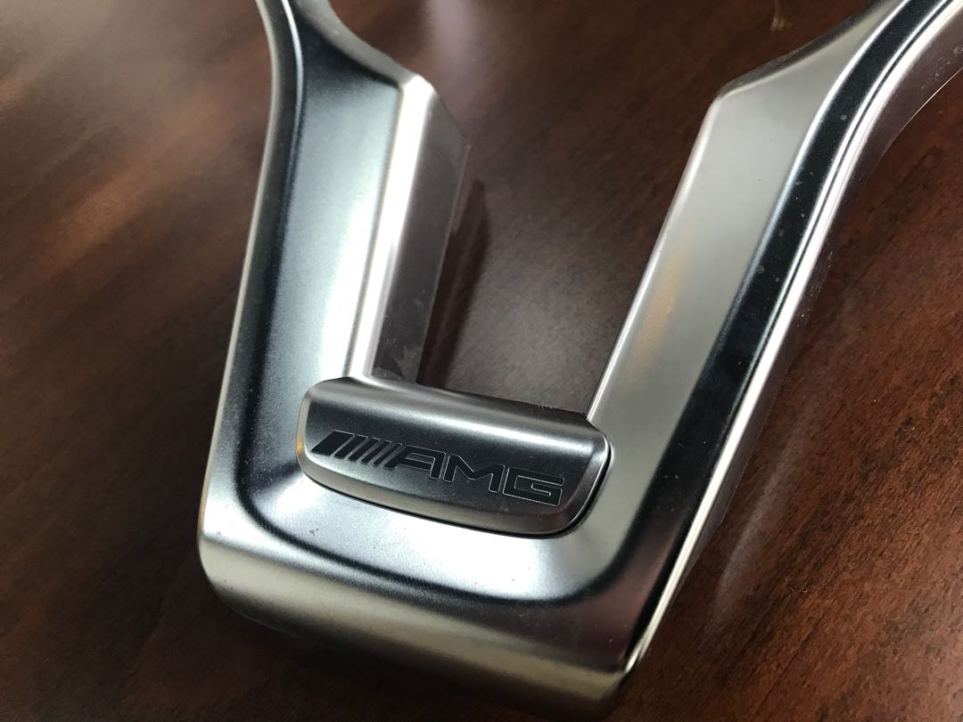 Original Mercedes Benz AMG Steering Aluminum Trim, Car Accessories ...
