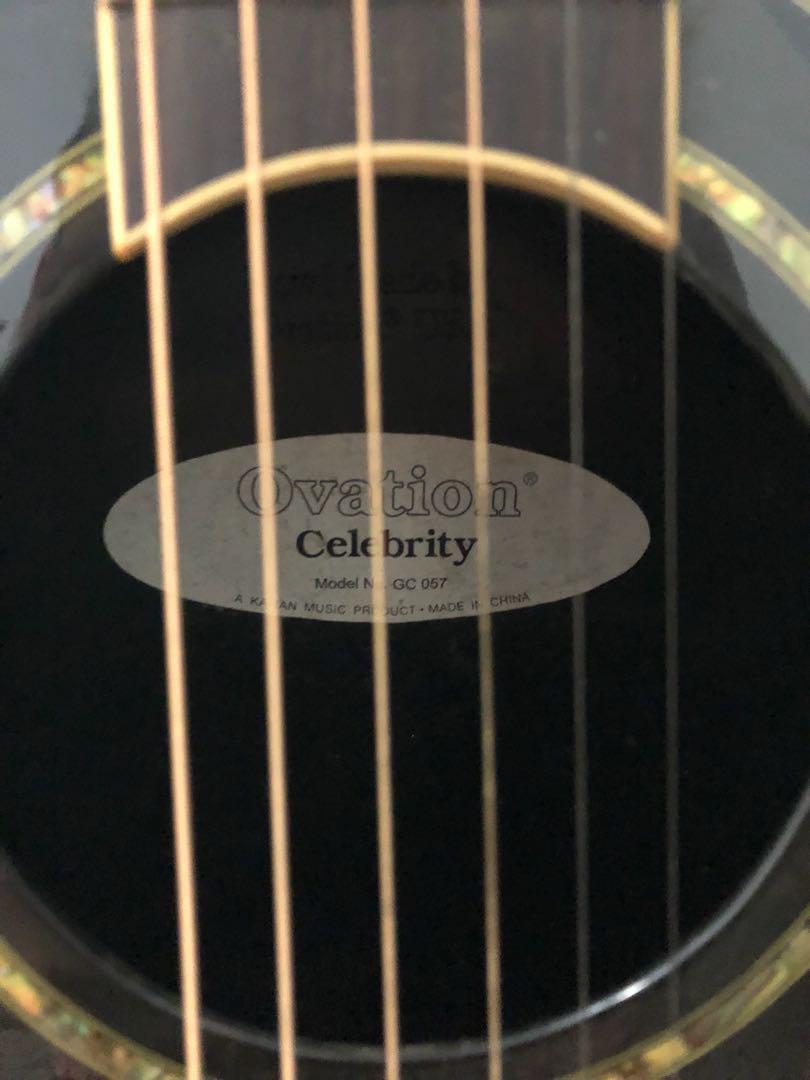 Ovation Celebrity GC057 Acoustic/Electric Guitar, Hobbies & Toys, Music ...