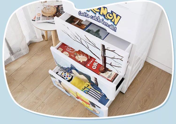 Pikachu storage drawer wardrobe, Babies & Kids, Baby Nursery & Kids ...