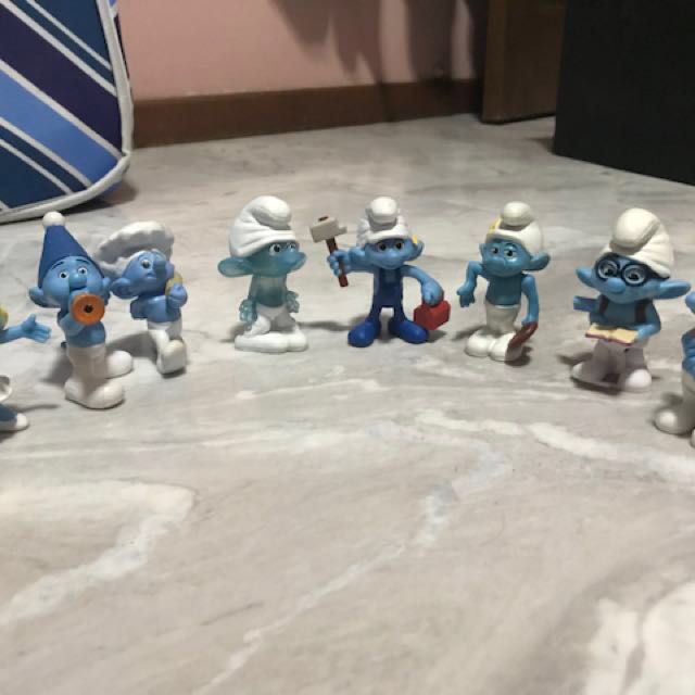 Smurf minifigures, Hobbies & Toys, Toys & Games on Carousell
