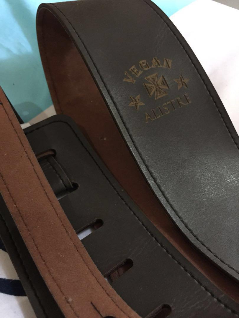 Strap gitar kulit premium ALISTRE + Dunlop Straplock, Musik & Media ...