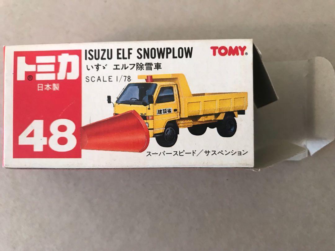 tomy tomica 48 Isuzu ELF Snowplow 日本製, 興趣及遊戲, 玩具 & 遊戲類 - Carousell