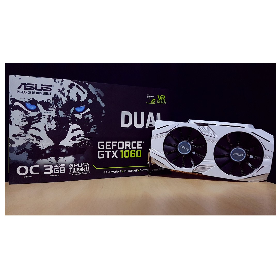ASUS GeForce GTX 1060 3GB Dual Graphics Card, Computers & Tech, Parts ...
