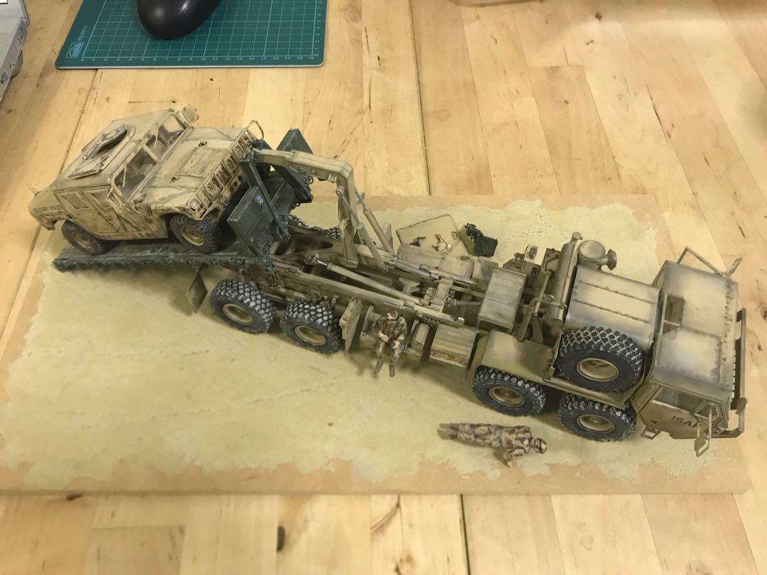 Built 1/35 Scale Model Kit M1025 Humvee & M1120 HEMTT, Hobbies & Toys ...