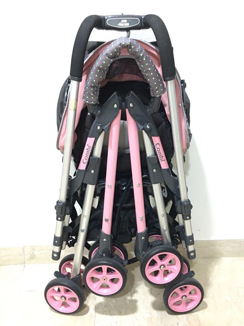 Combi Pink Stroller, Babies & Kids, Going Out, Strollers on Carousell
