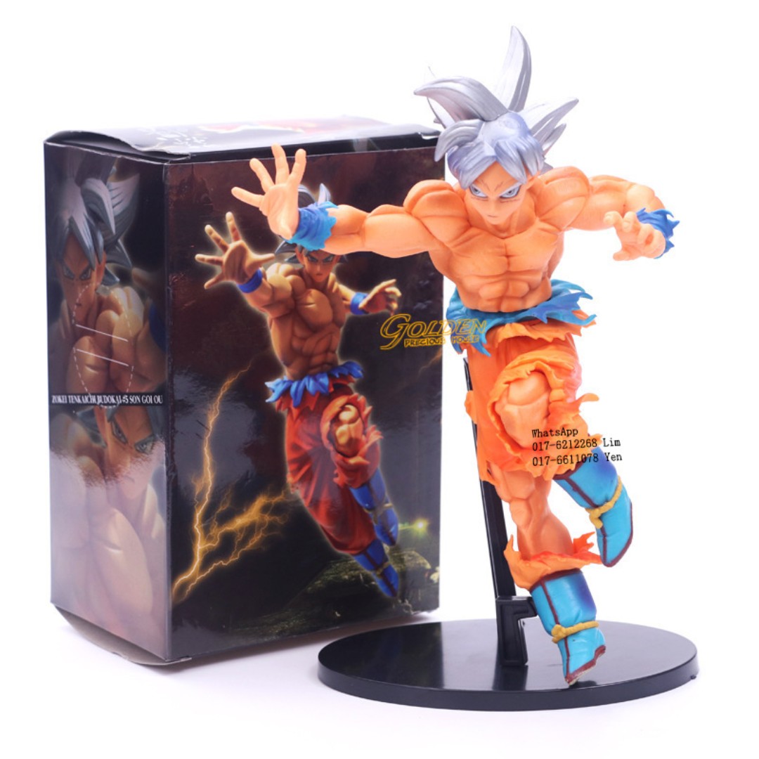 Dragon Ball Z Super Ultra Instinct Goku Figure Son Goku Silver hair ...