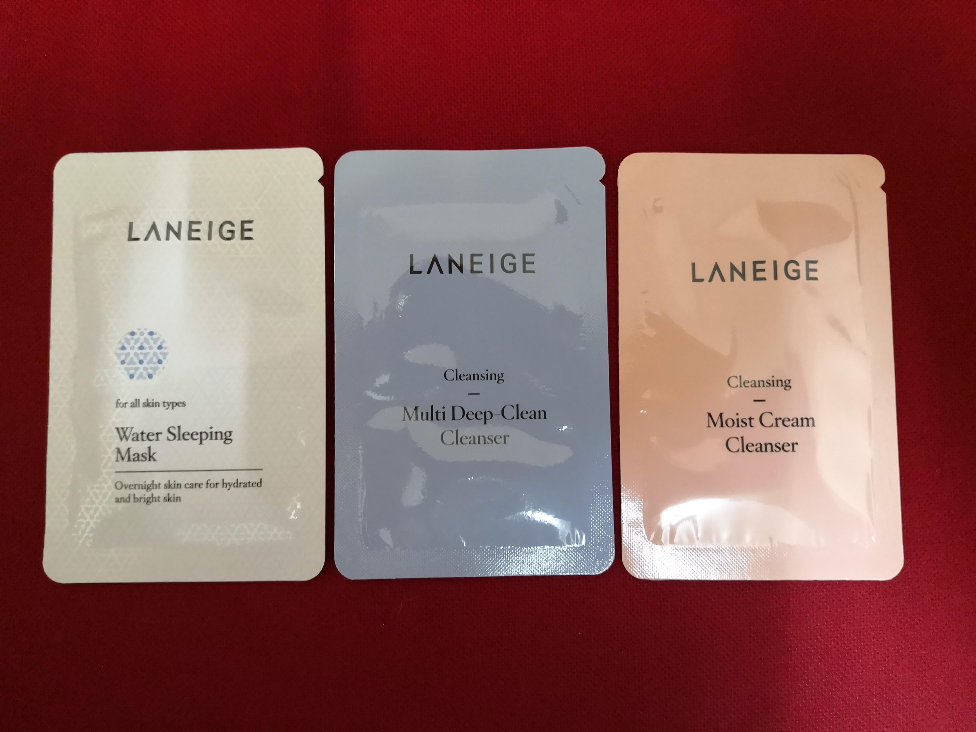 Sample Sachets Laneige, mamonde, Shiseido, Bio Essence, Innisfree ...