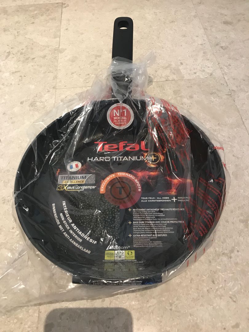 Tefal 24cm Titanium Pan, Furniture & Home Living, Kitchenware ...