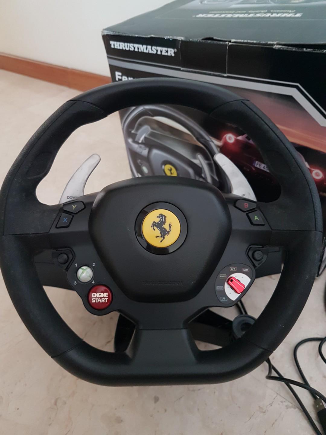 Thrustmaster Ferrari 458 Racing Driving Wheel for Xbox 360, Video ...