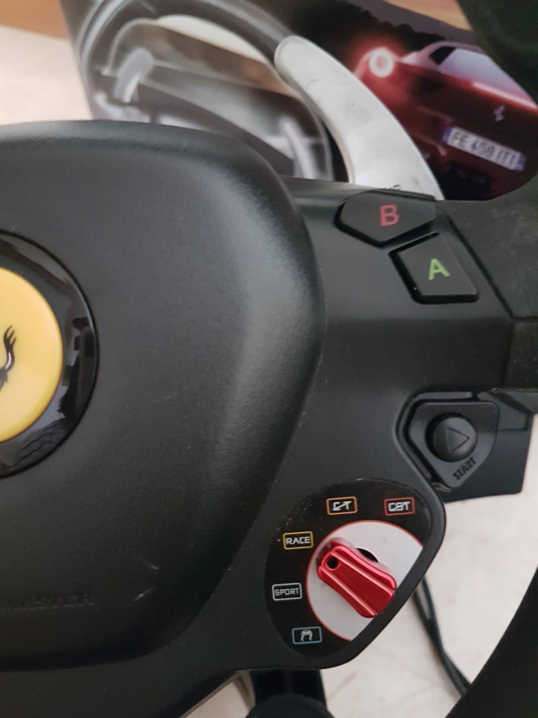 Thrustmaster Ferrari 458 Racing Driving Wheel for Xbox 360, Video ...