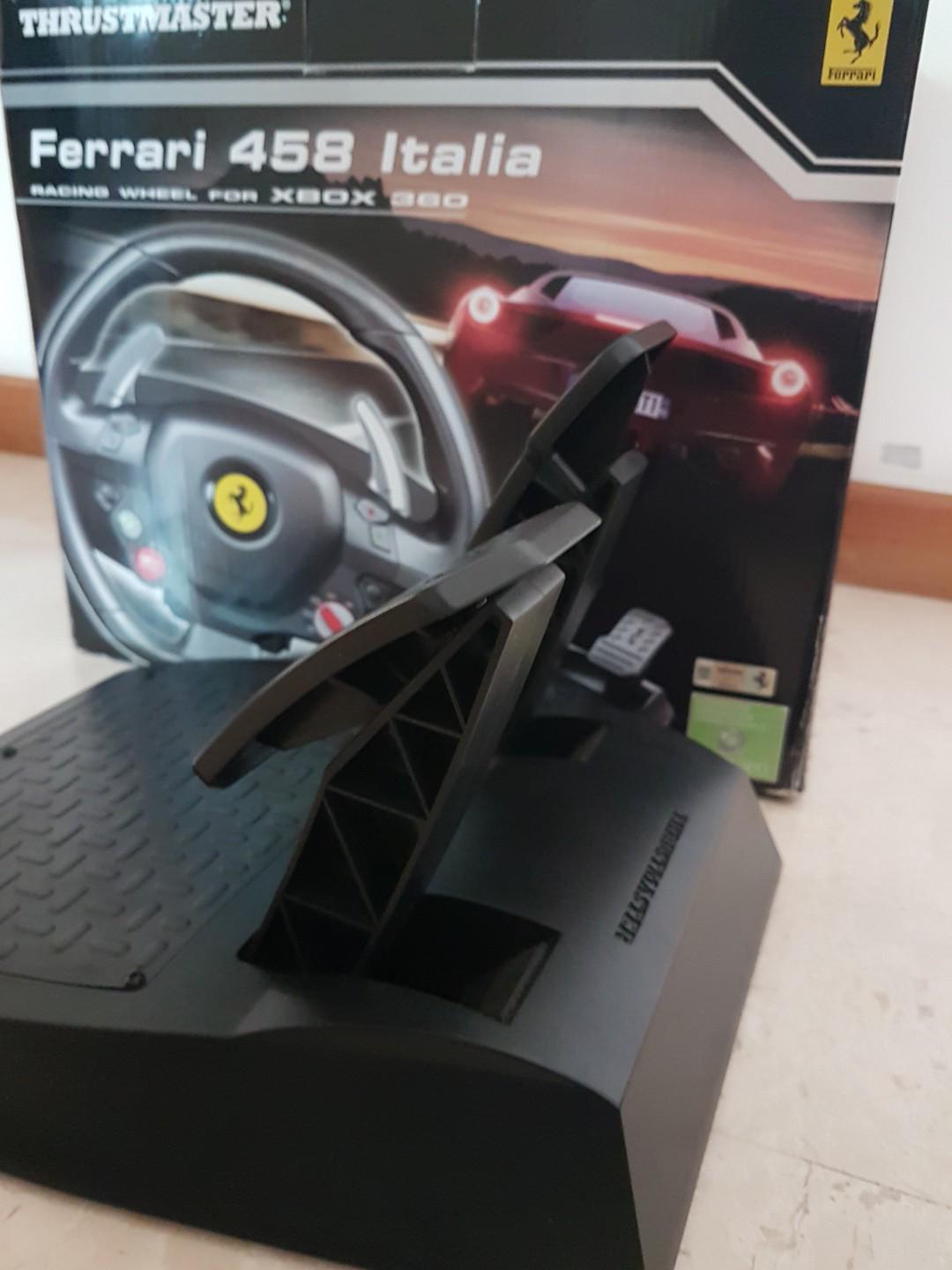 Thrustmaster Ferrari 458 Racing Driving Wheel for Xbox 360, Video ...