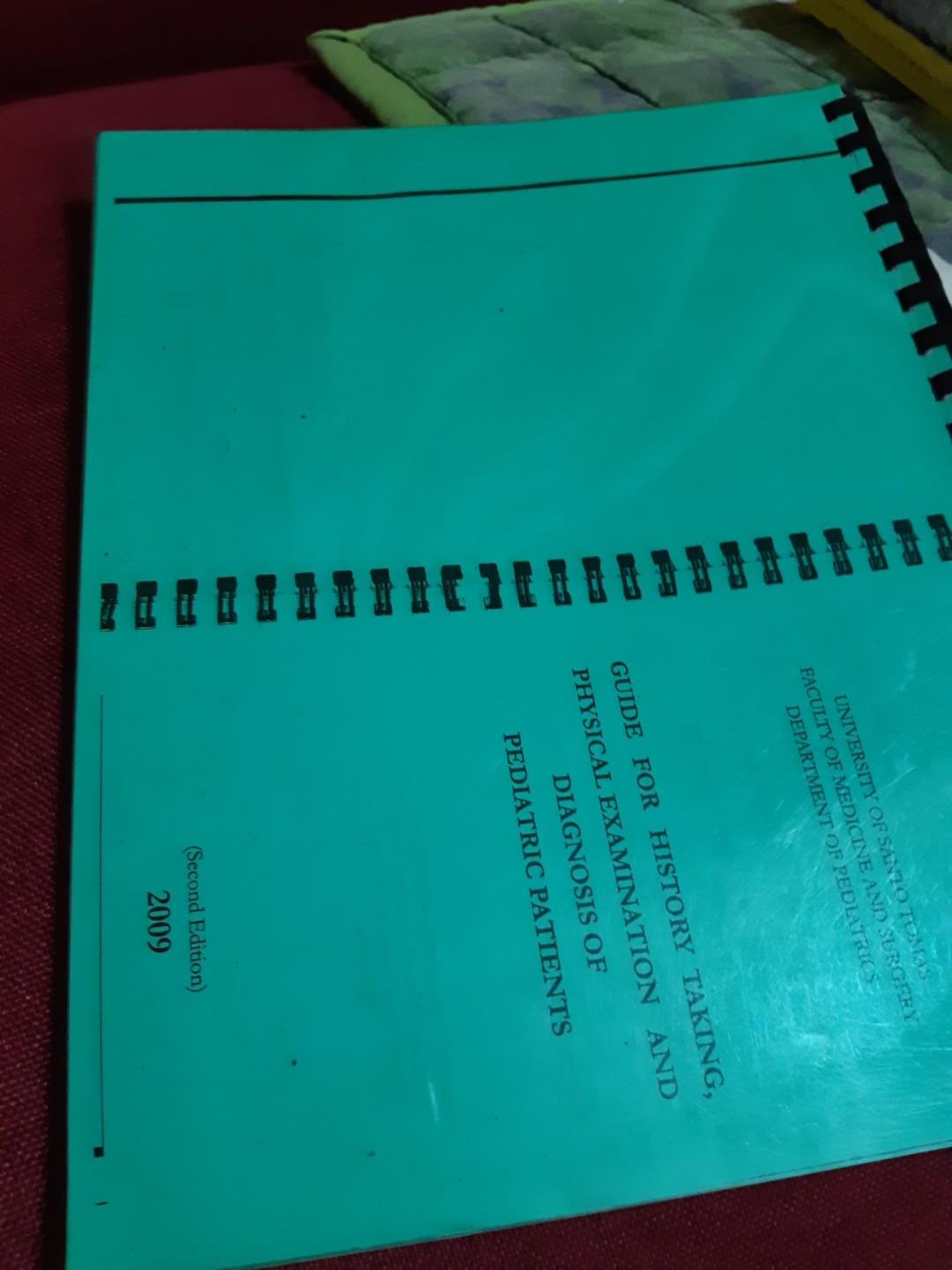 UST Pedia Blue Book Guide for History Taking Physical Exam and ...