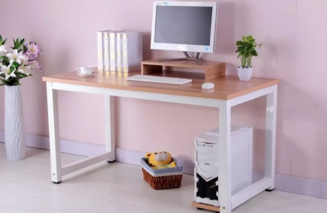 Computer Desk Table Wood Nordic Muji, Furniture & Home Living ...