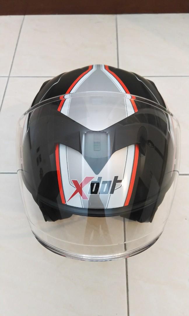 XDot G515 Open Face Double Visor Next Generation helmet, Auto ...