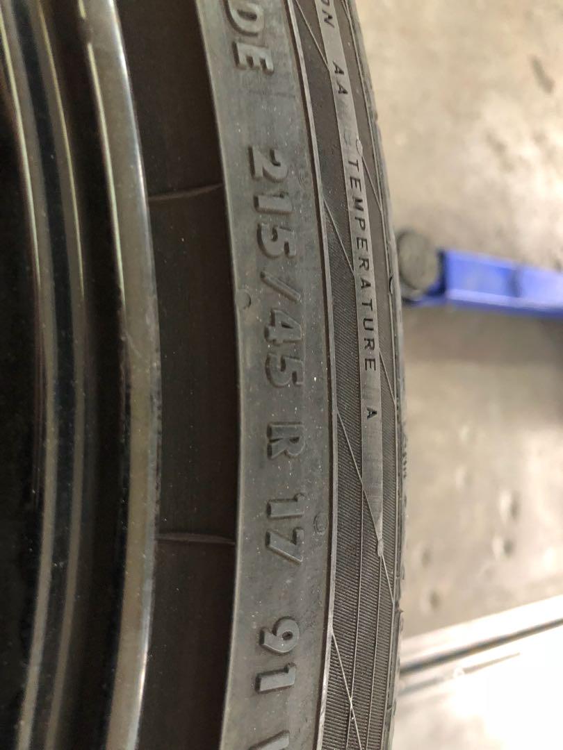 17 inch advanti sport rims & tyre, Car Accessories, Tyres & Rims on ...