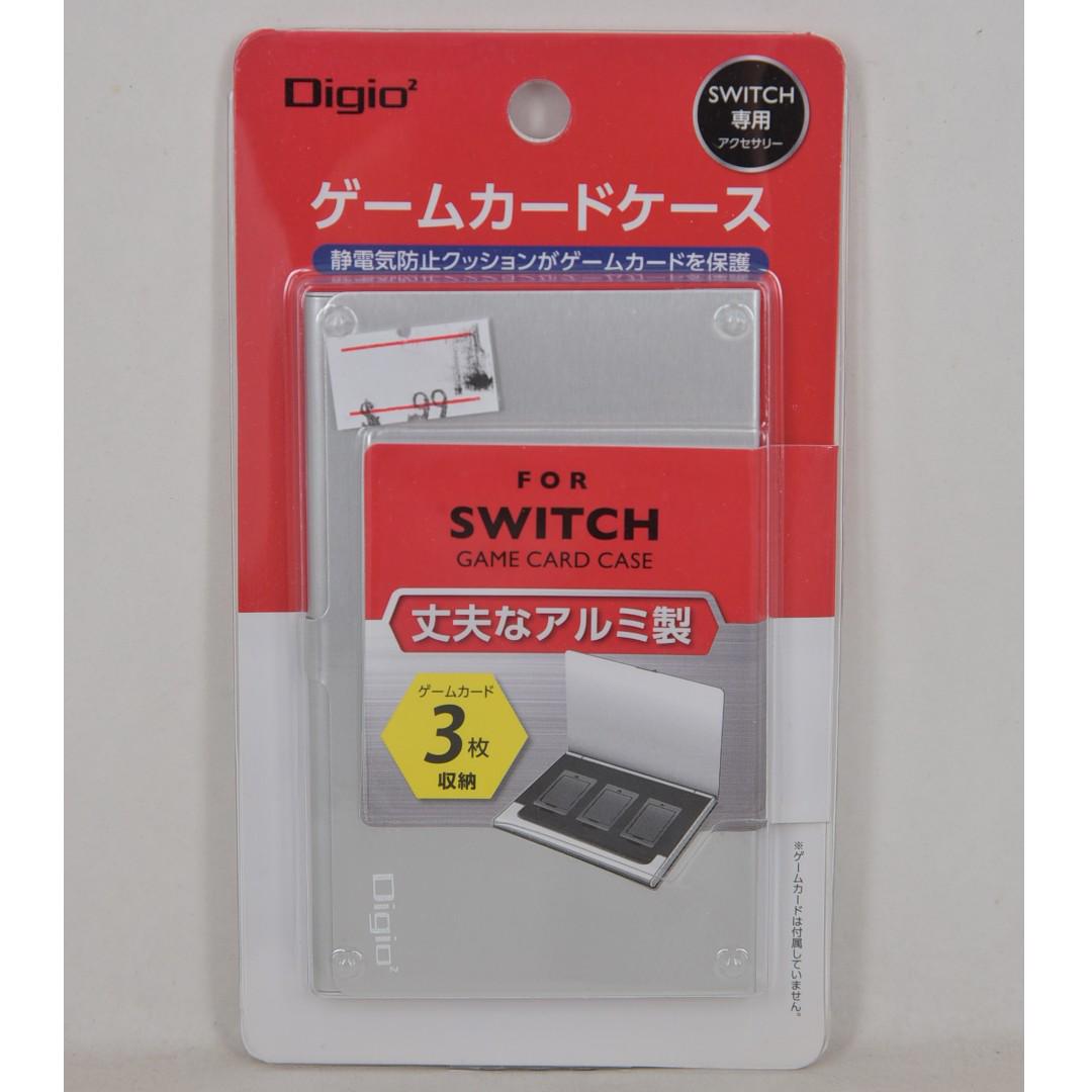 (全新) NS Switch 咭片盒 形 遊戲卡收納鋁合金盒 Game Card Case (日版) - 遊戲卡套 可收納三張遊戲卡 ...
