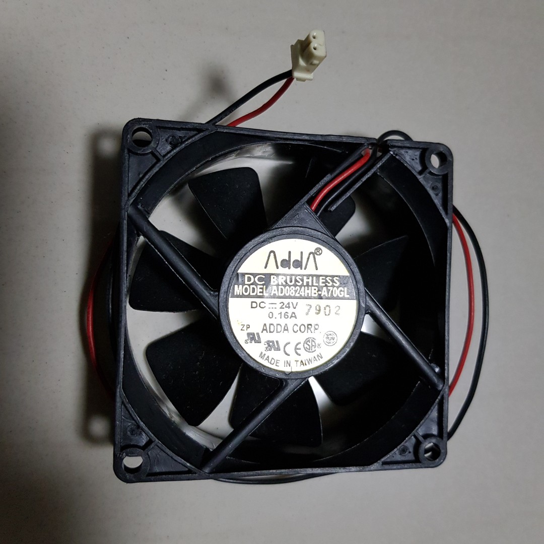 DC Brushless (AD0824HB-A70GL) 24V 0.16A 2wires Cooling Fan, Computers & Tech, Parts ...